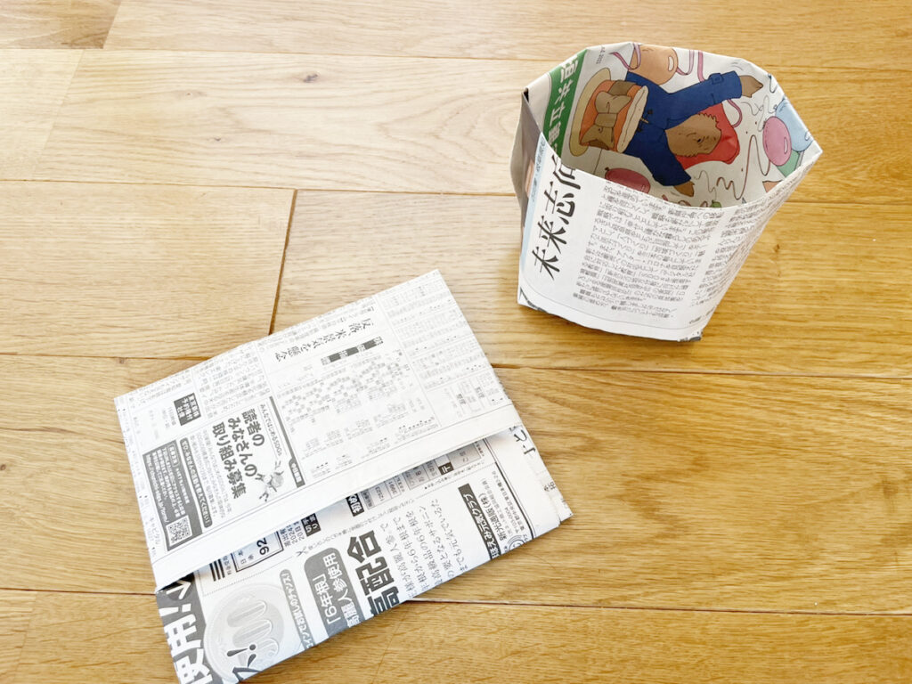 超簡単な2WAY式の深型新聞紙ゴミ箱の折り方・作り方 | 子育て育児のお役立ち情報サイト|ママのためのMaMarché